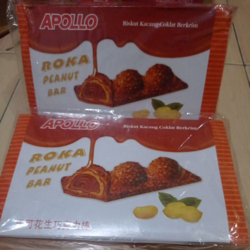 Jual Apollo Roka Peanut Bar Malaysia | Shopee Indonesia