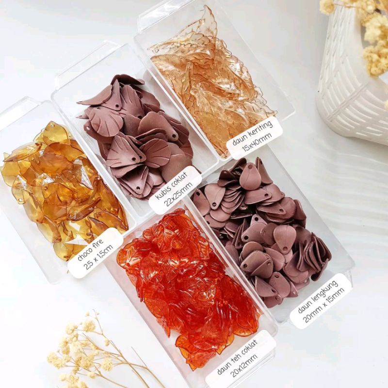 Jual manik-manik varian warna coklat 25gram brozetta | Shopee Indonesia