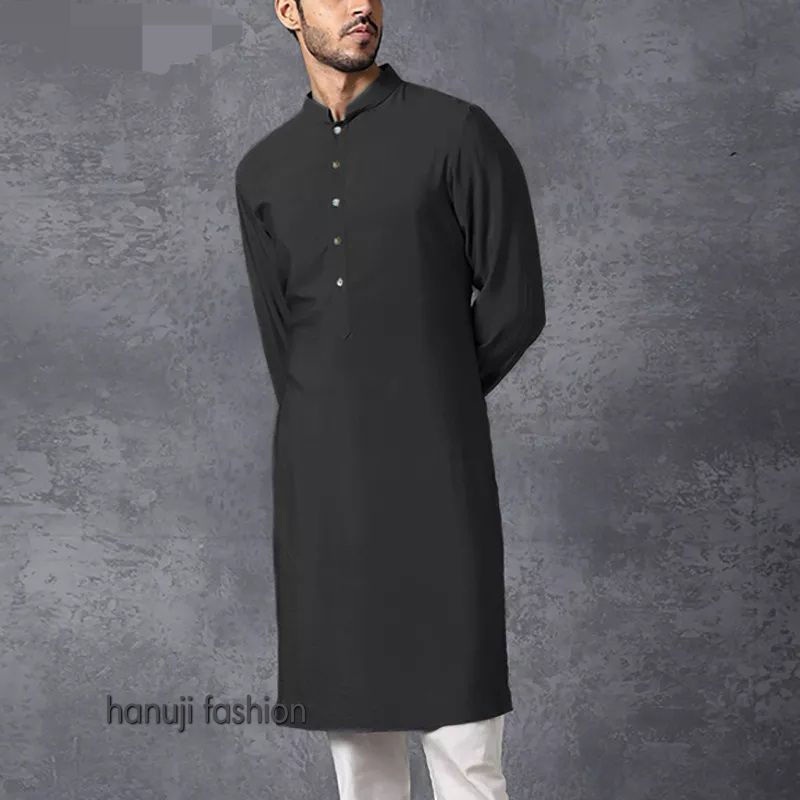 Jual Fashion Pakaian Muslim Pria Jubah Pria Gamis Pria Baju Muslim Pria Panjang Kurta Pakistan ...