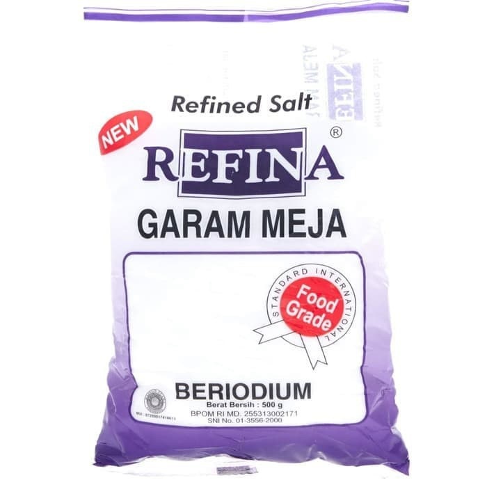 Jual REFINA Garam Meja 500gr - Refined Salt | Shopee Indonesia