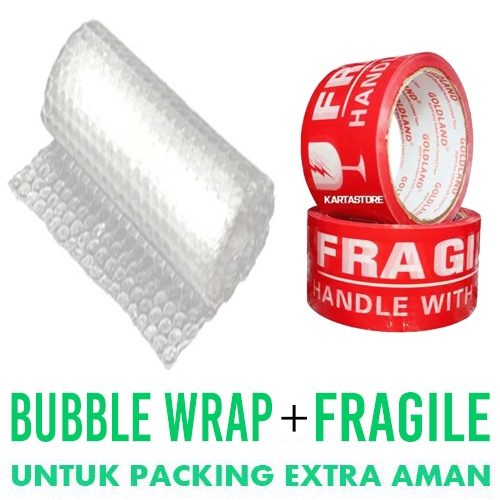 Jual EXTRA PACKING BUBBLE WRAP DAN FRAGILE PACKING JADI AMAN | Shopee ...