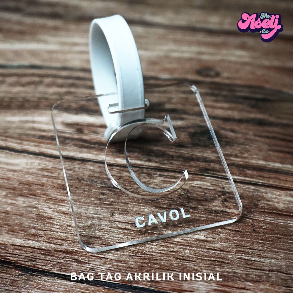 Jual Bag tag akrilik, Luggage tag, gantungan tas akrilik | Shopee Indonesia