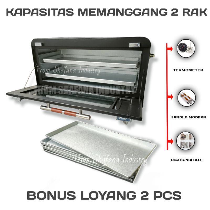 Jual OVEN TANGKRING KOMPOR 2 TUNGKU UJURAN 60X40X36 / OVEN KOMPOR ...