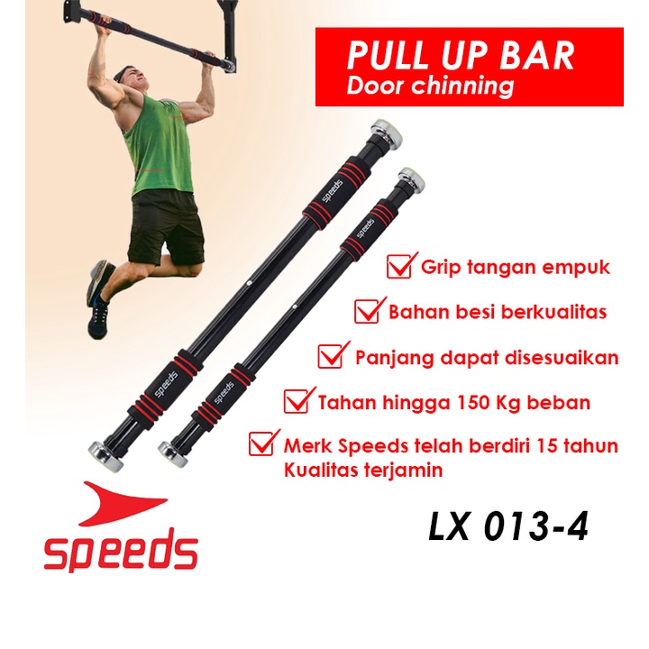Jual Doorway Pull Up Bar Door Frame Pintu MEREK SPEEDS LX 013-4 Alat ...