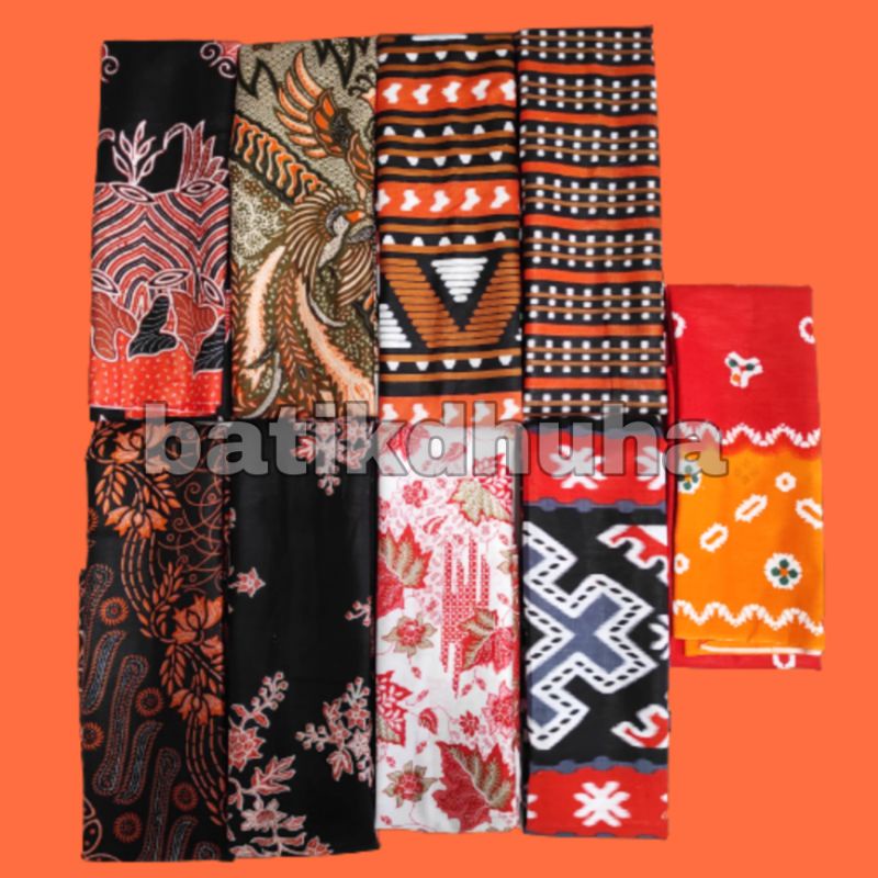 Jual KAIN BATIK HALUS KATUN WARNA ORANGE OREN 2X1METER | Shopee Indonesia