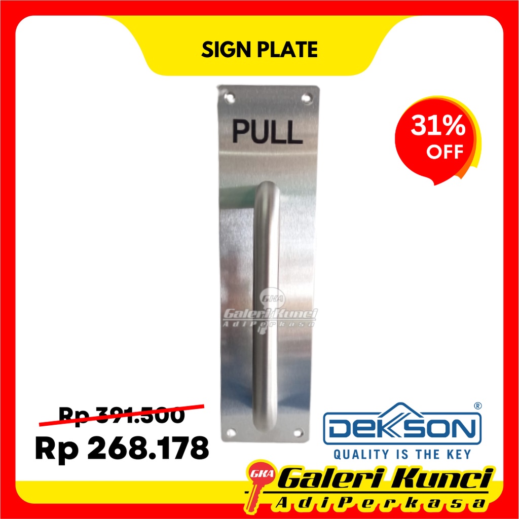 Jual Handle Pintu Dekson Dekkson SP003 PULL SSS Sign Plate Gagang Pintu | Shopee Indonesia