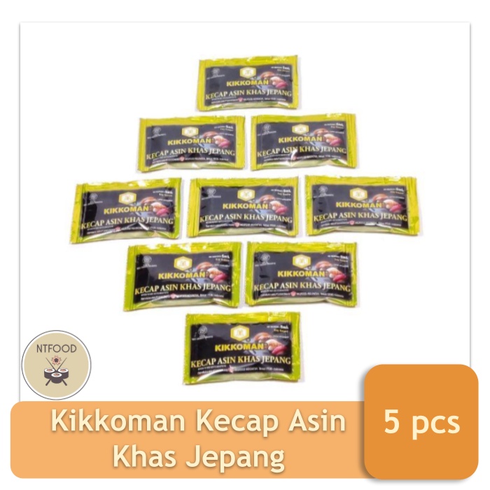 Jual Kikkoman Shoyu 5ml Halal Kecap Asin Khas Jepang Sachet Eceran ...