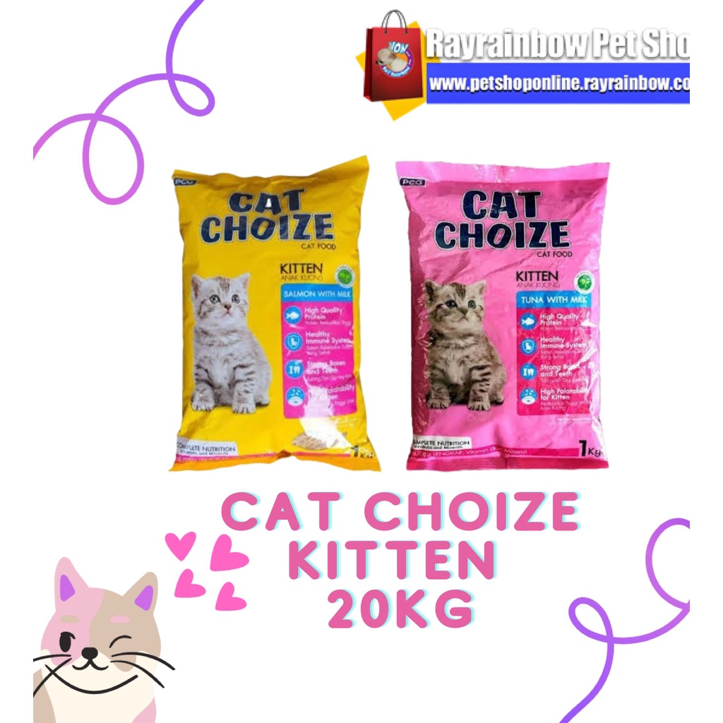 Jual Cat Choize Kitten Cat Food Tuna Milk 20 kg / Makanan Anak Kucing ...