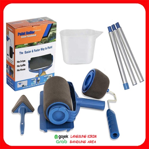 Jual Paint Roller Set Alat Cat Tembok Dinding Rumah 8 in 1 Paint Runner ...