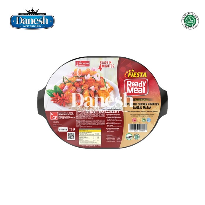 Jual Fiesta Ready Meal Rice With Pop Bites Sambel Matah Frozen Food ...