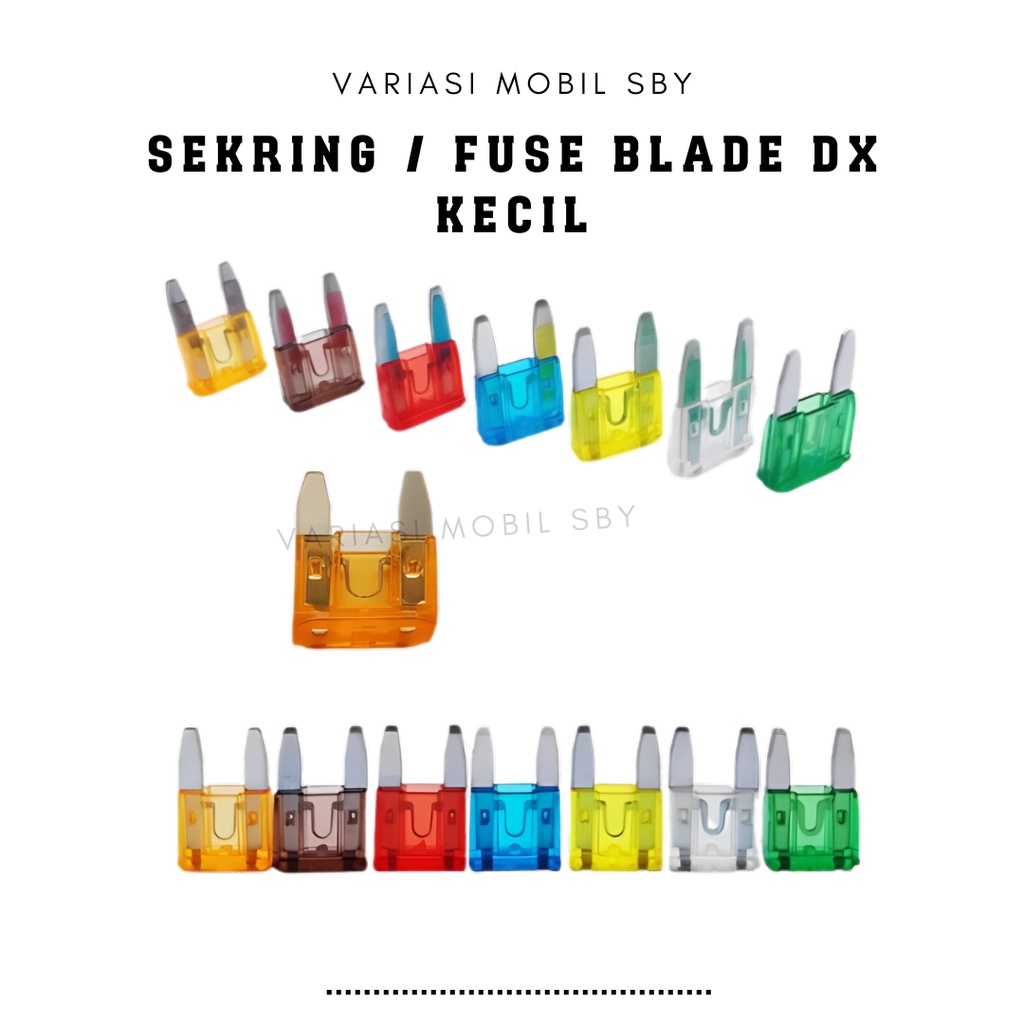 Jual FUSE SEKRING BLADE TANCAP KECIL 5A-35A HARGA PER 10 PCS | Shopee ...