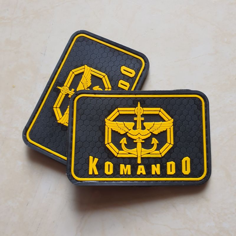 Jual patch rubber logo komando - kopassus - tni ad - tempelan emblem ...