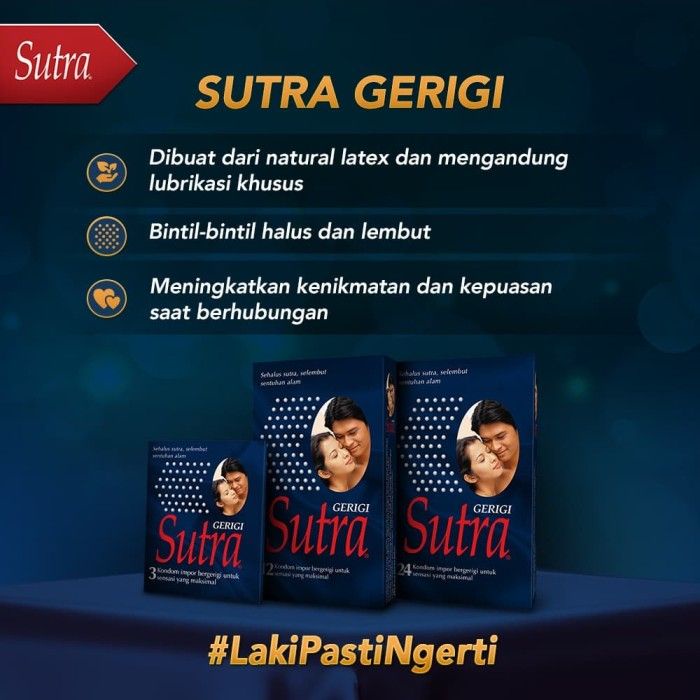 Jual Kondom SUTRA Tekstur Gerigi / Menambah Sensasi Bercinta | Shopee ...