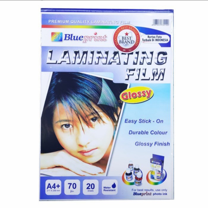 Jual Kertas Film Laminating A4 BLUEPRINT Laminating Glossy Cold | Shopee Indonesia