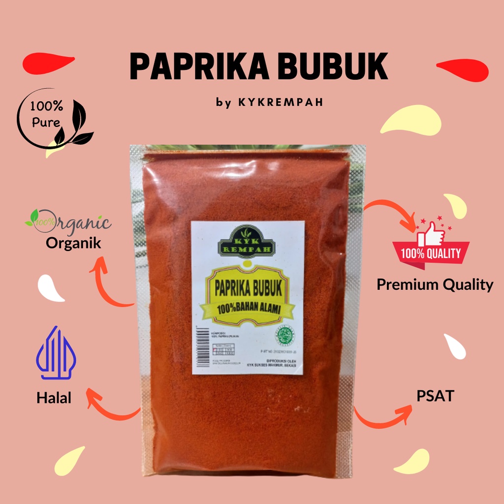 Jual Paprika Bubuk Asli [100 Gram] | Shopee Indonesia