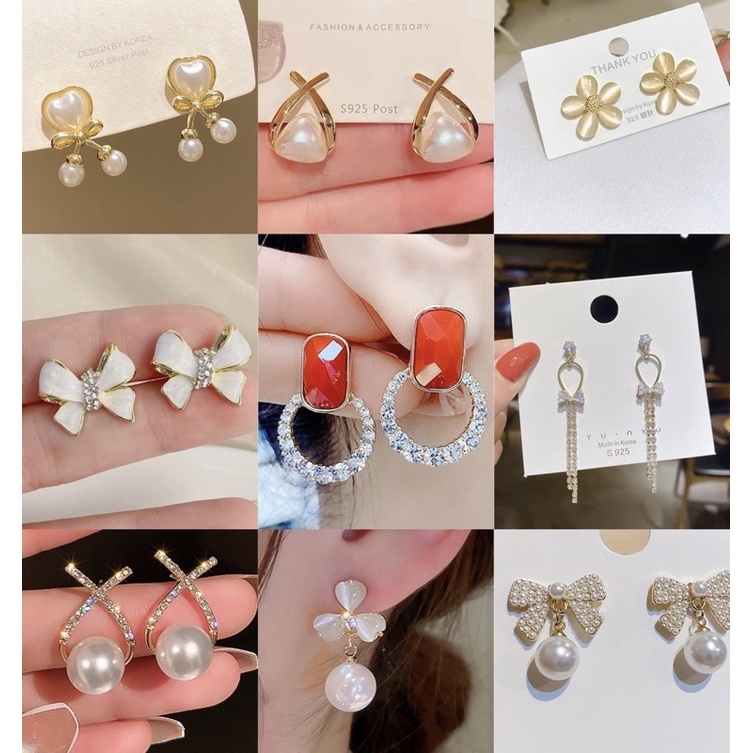 Jual ANTING WANITA GAYA KOREA | ANTING FASHION WANITA | Shopee Indonesia