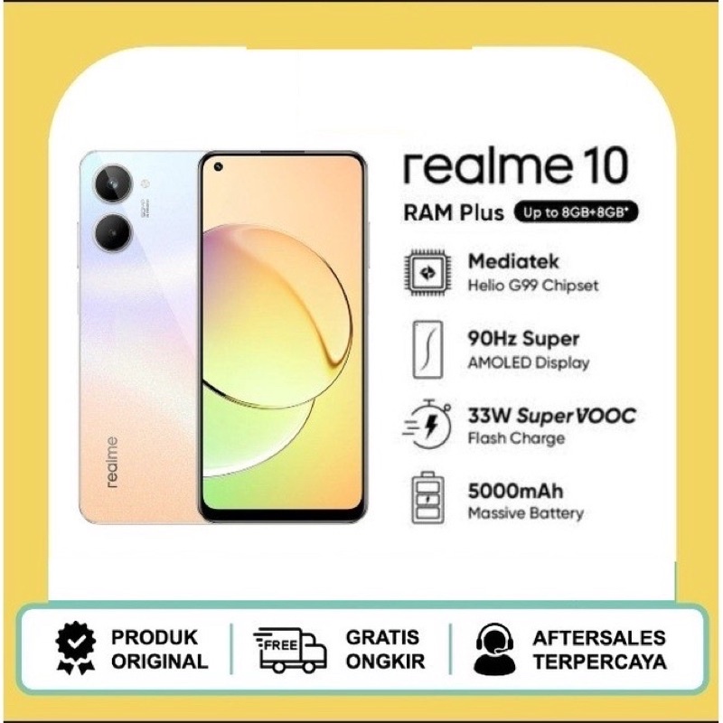 Jual REALME 10 RAM 8/128gb! 100% ORIGINAL DAN BERGARANSI RESMI 1th ...