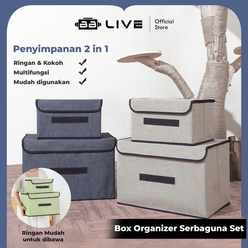 Jual BB Live Storage Box 2 in1 Box Organizer Multifungsi /Box ...
