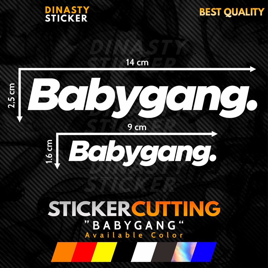Jual STICKER STIKER CUTTING VIRAL BABYGANG | Shopee Indonesia