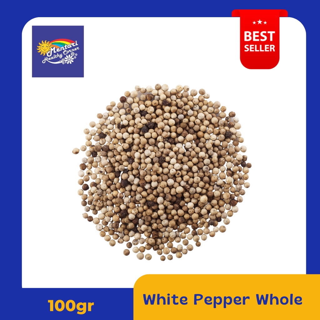 Jual Lada Putih Utuh Bangka 100gr / White Pepper Whole 100gr | Shopee ...