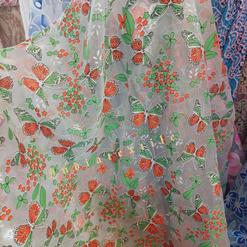 Jual Organza motif / harga persetengah meter | Shopee Indonesia