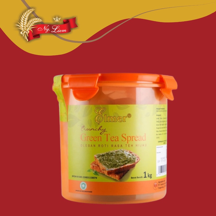 Jual ELMER Crunchy Green Tea Spread / Olesan 1 kg | Shopee Indonesia