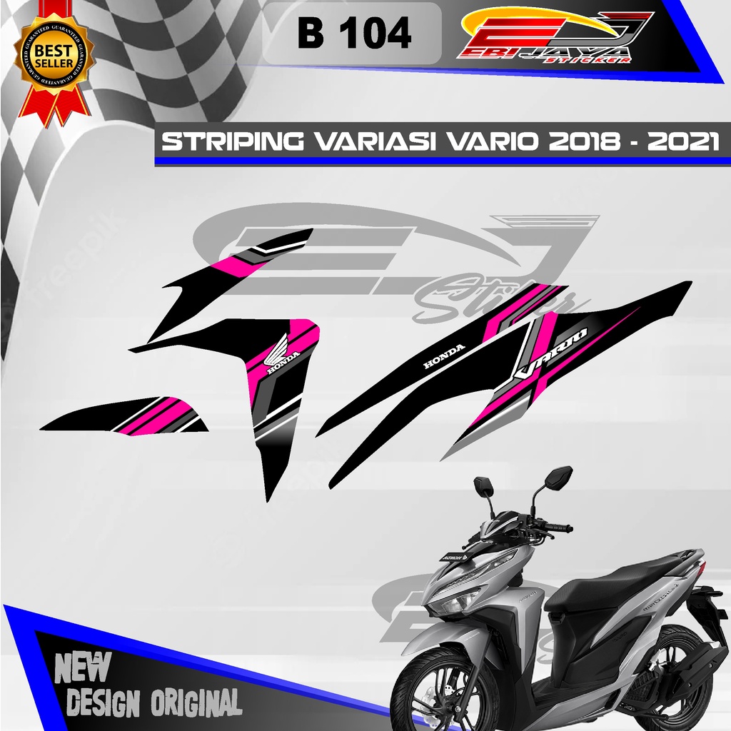 Jual NEW DECAL STRIPING VARIO Led Vario 150 MOTIF GRAFIK RACING BAHAN ...