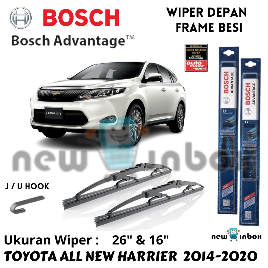 Jual Wiper Depan Mobil TOYOTA ALL NEW HARRIER NEW GEN 3 2014-2020 Sepasang BOSCH ADVANTAGE 26 ...