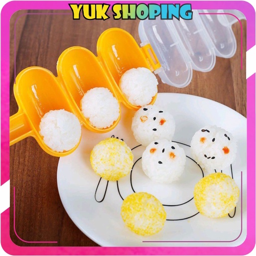Jual YUKSHOPING Cetakan Nasi Bento Bola Bulat Gulung Plus Centong Rice ...