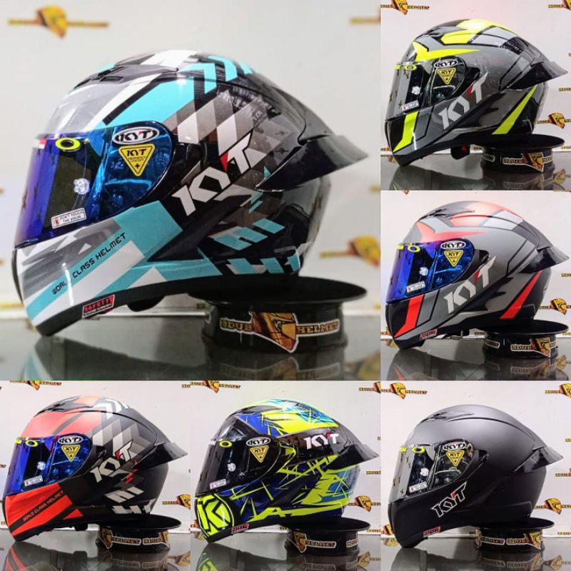 Jual HELM KYT FALCON FR ARMOUR BLACK RED ORIGINAL/PAKET GANTENG 100 ...
