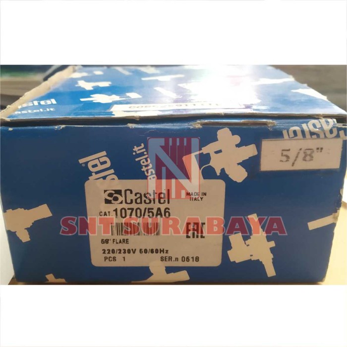 Jual Solenoid coil castel 5/8" 1070/5A6 , Valve selenoid + Coil CASTEL ...