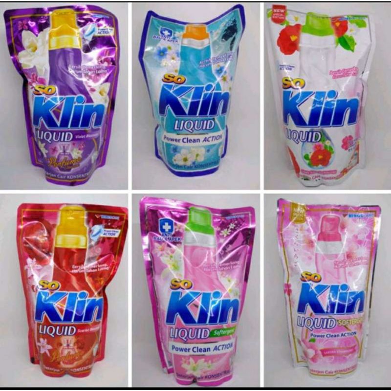 Jual SOKLIN CAIR LIQUID 780ml / SO KLIN LIQUID DETERGEN CAIR 780ml ...