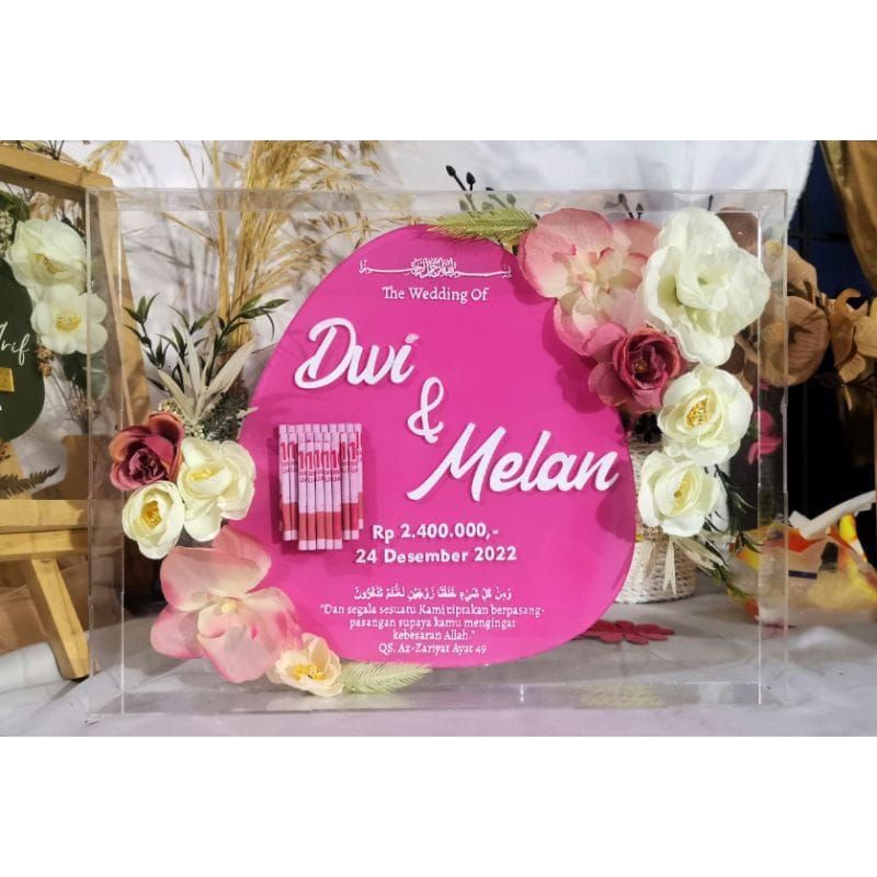 Jual mahar pernikahan/ mahar premium/mahar bunga artificial | Shopee ...