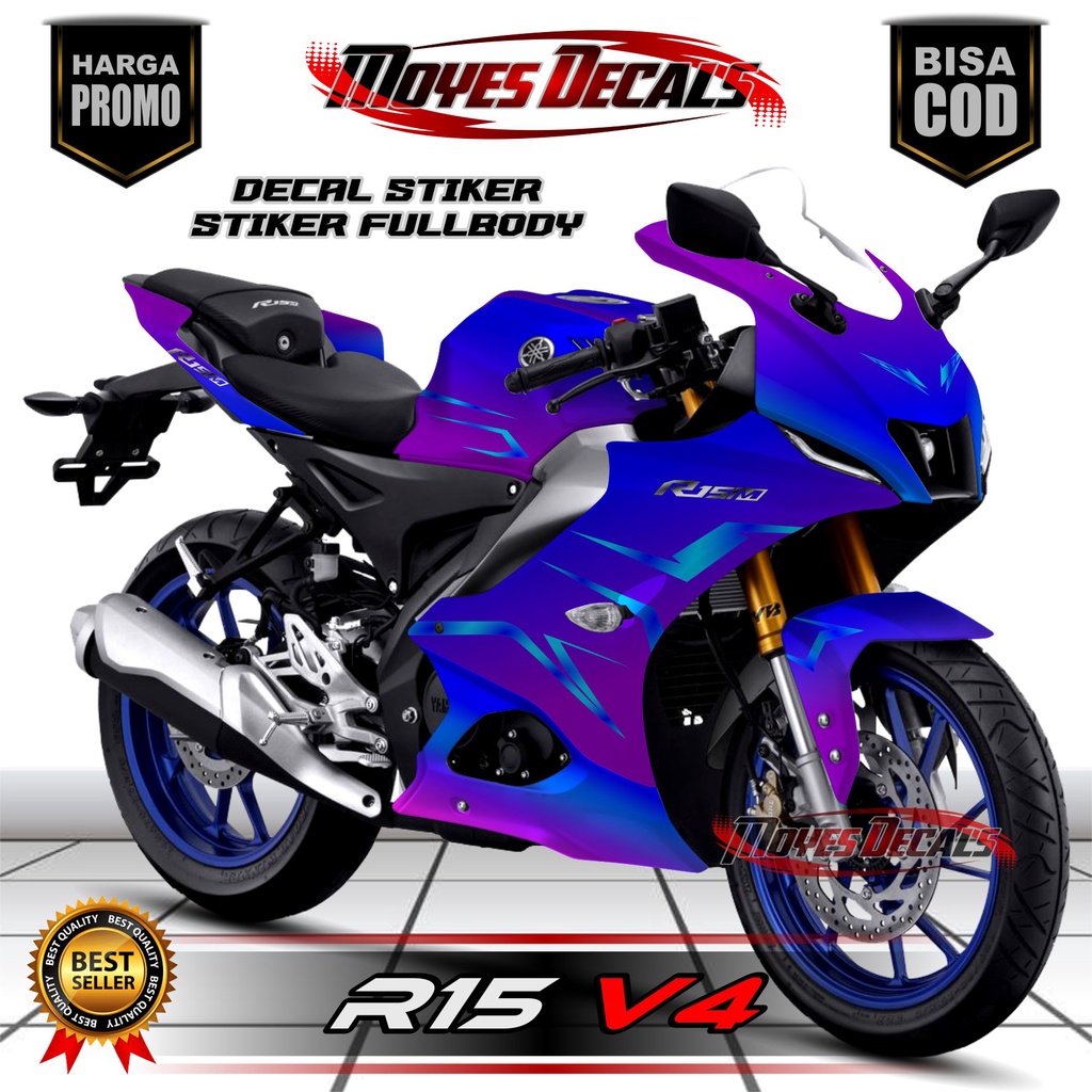 Jual Decal Stiker R15 V4 Variasi Warna Bunglon Fullbody Stiker Yamaha ...