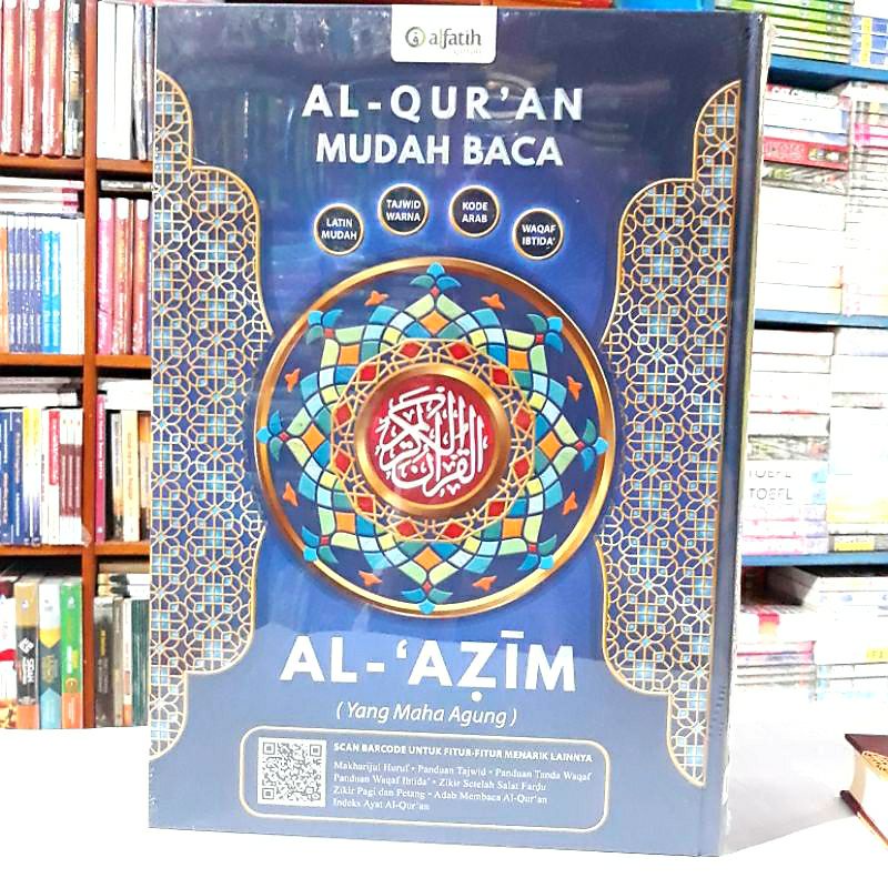Jual Alquran mudah baca Al Azim A4 ( 21x29cm ) Latin Mudah Tajwid Warna ...