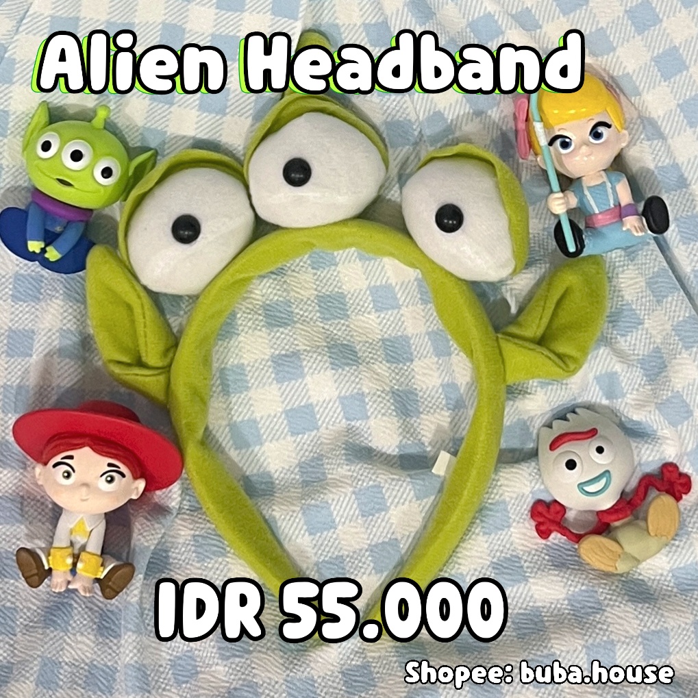 Jual Bando Alien Toy Story Little Green Man Men Hijau Tiga Mata ...