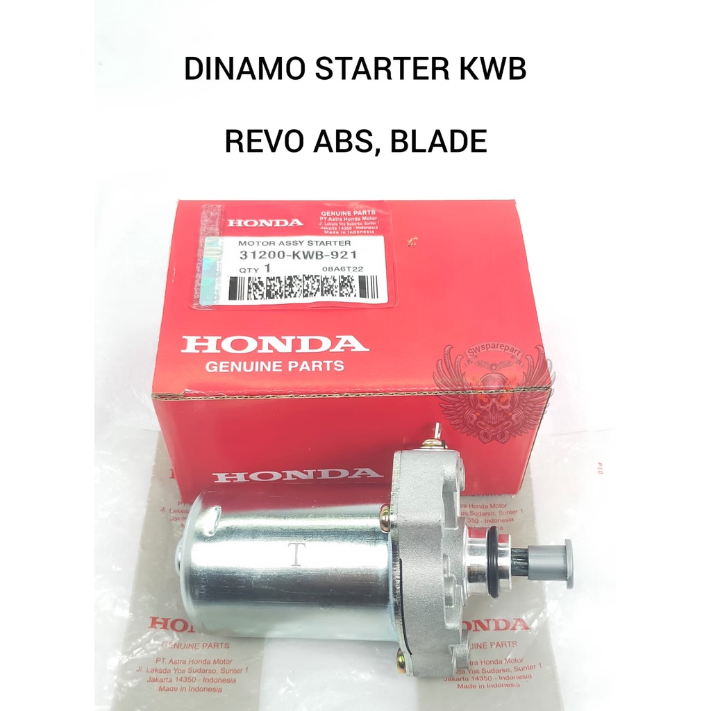 Jual DINAMO STATER ONLY HONDA KWB REVO ABS BLADE KUALITAS ORIGINAL ...