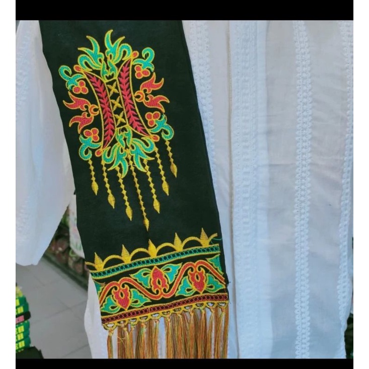 Jual Syal kain bordiran motif khas Aceh / syal etnik khas Aceh | Shopee ...