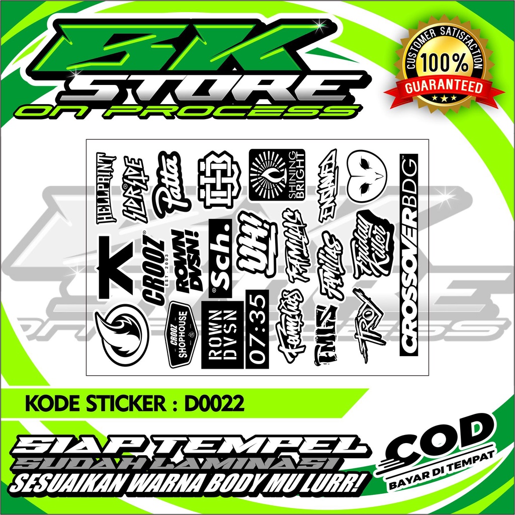 Jual STICKERPACK LOGO BRAND DISTRO HOLOGRAM/VYNIL KEKINIAN FULL ...