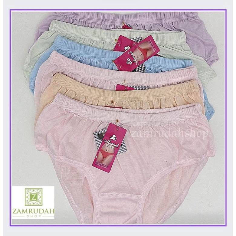 Jual Celana Dalam Wanita Katun Lusinan 12pcs/ Cd Cewek Dewasa Murah Warna Muda Marina 6pcs/ cd ...