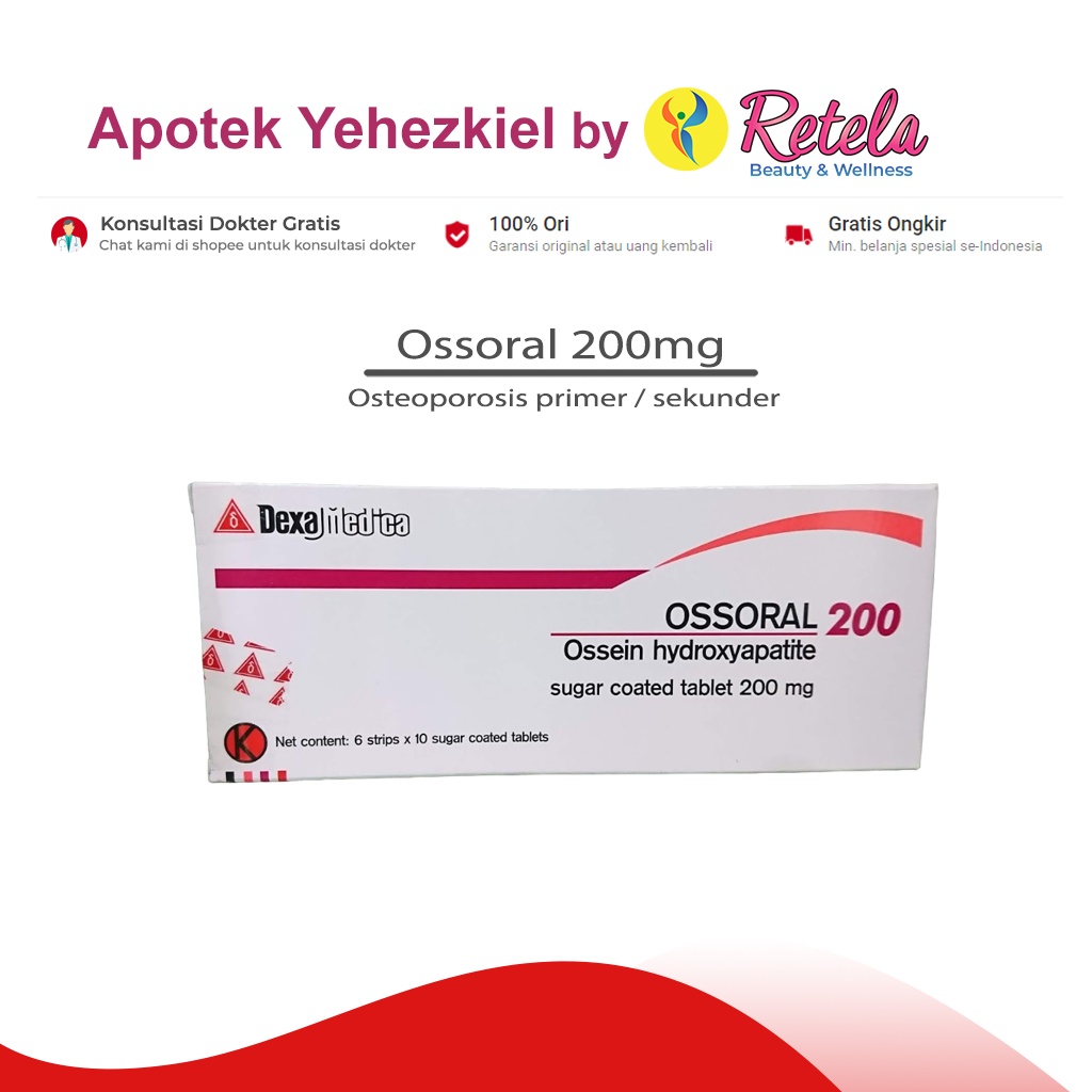 Jual OSSORAL 200MG 1 STRIP 10 TABLET | Shopee Indonesia