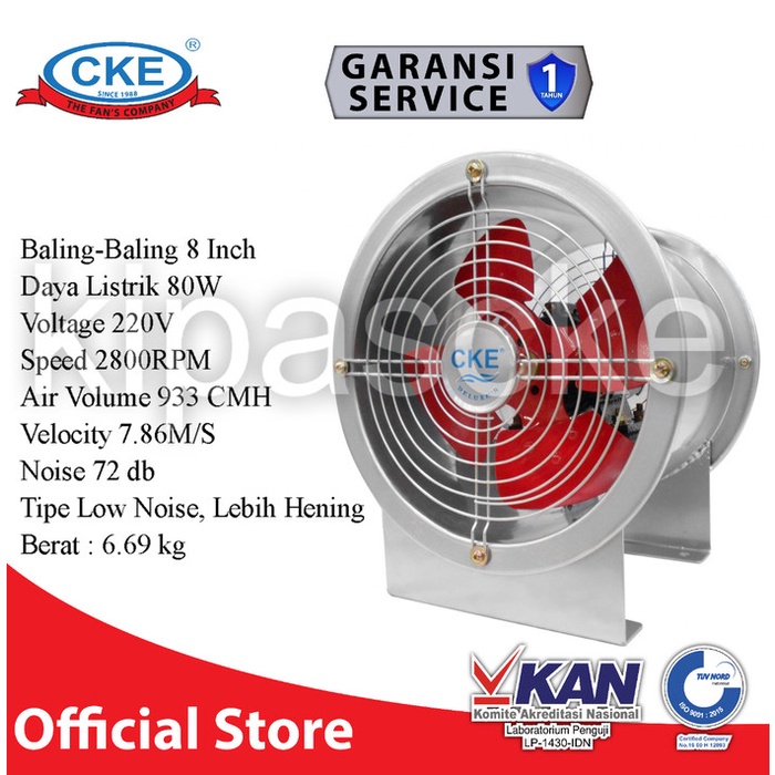 Jual Infan Cke Axial Fan Afd-Std-Fac-20Y-2-Gs 8Inch Drum Axial Drum ...