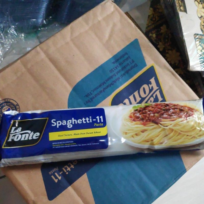 Jual la fonte spaghetti (11) pasta @450g | Shopee Indonesia