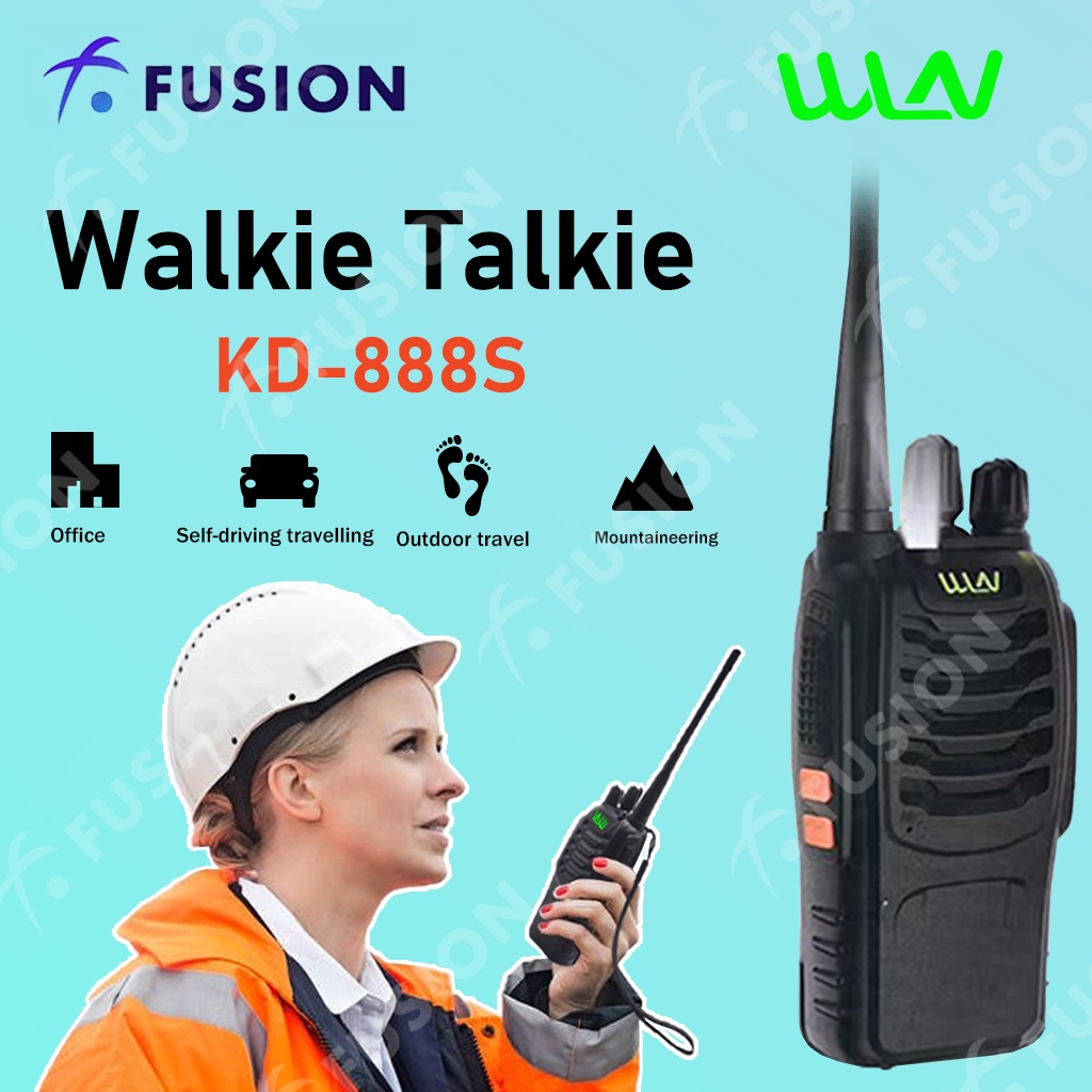 Jual Walkie Talkie WLN HT UHF Handy Talky TWO WAY RADIO BLACK 888S 2 UNIT | Shopee Indonesia