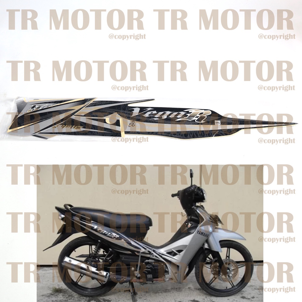 Jual Stiker Motor Vega R New 2008 Sticker Striping Lis Full Set Motor ...