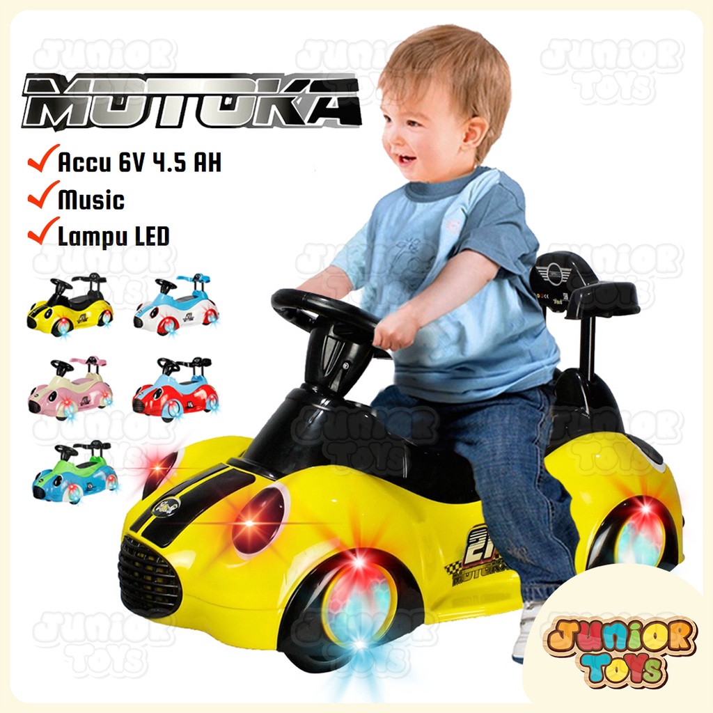 Jual Mainan Mobil Aki Anak Murah Motoka Ada Musik dan Lampu Mobilan ...