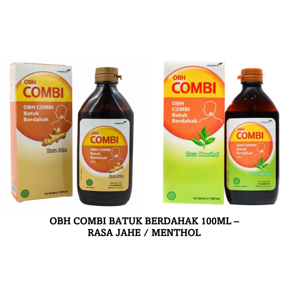 Jual OBH Combi Batuk Berdahak 100 ml (Jahe/Mentol) | Shopee Indonesia