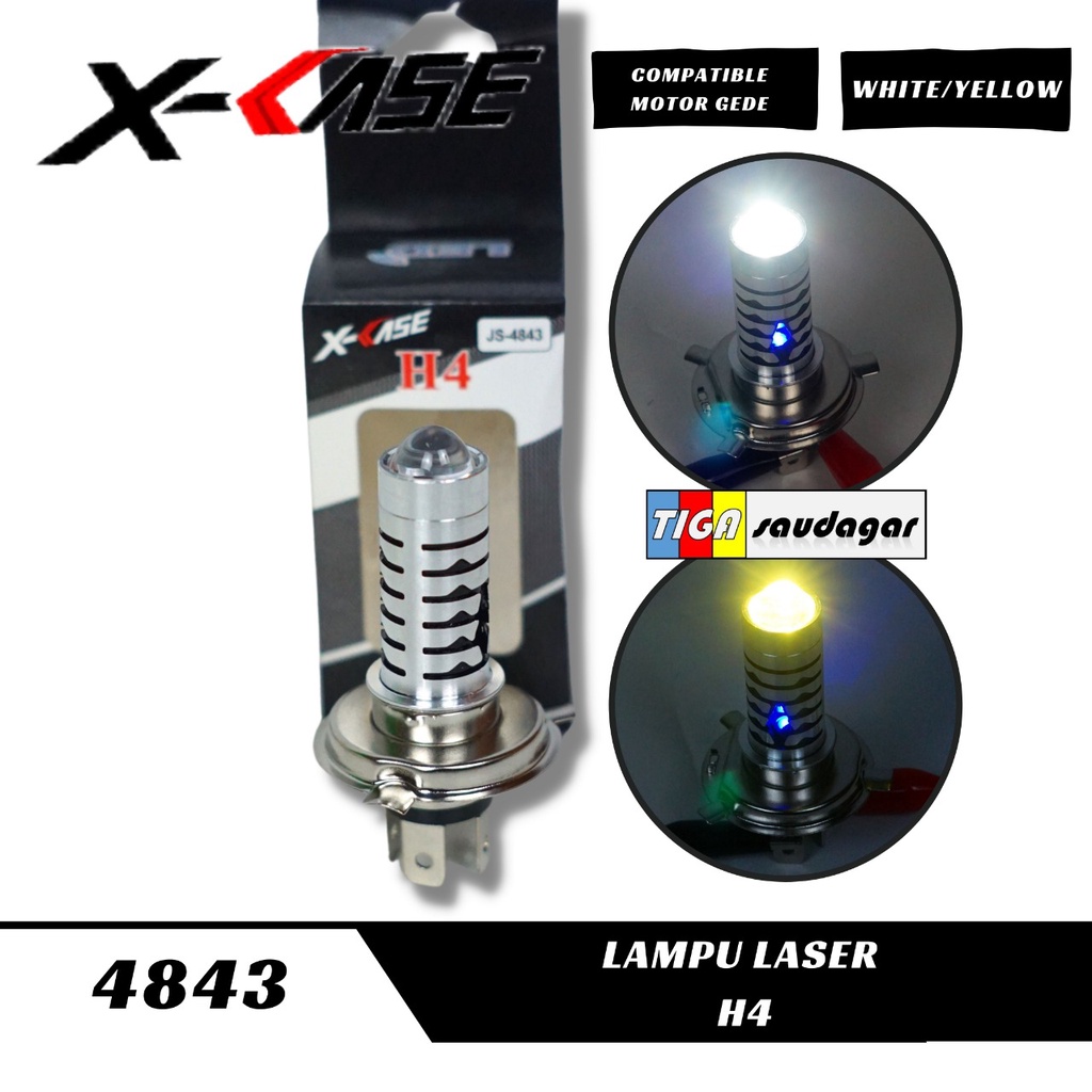 Jual LAMPU LASER DEPAN KAKI H4 SENJA DIAMOND BIRU LAMPU LED KUNING ...