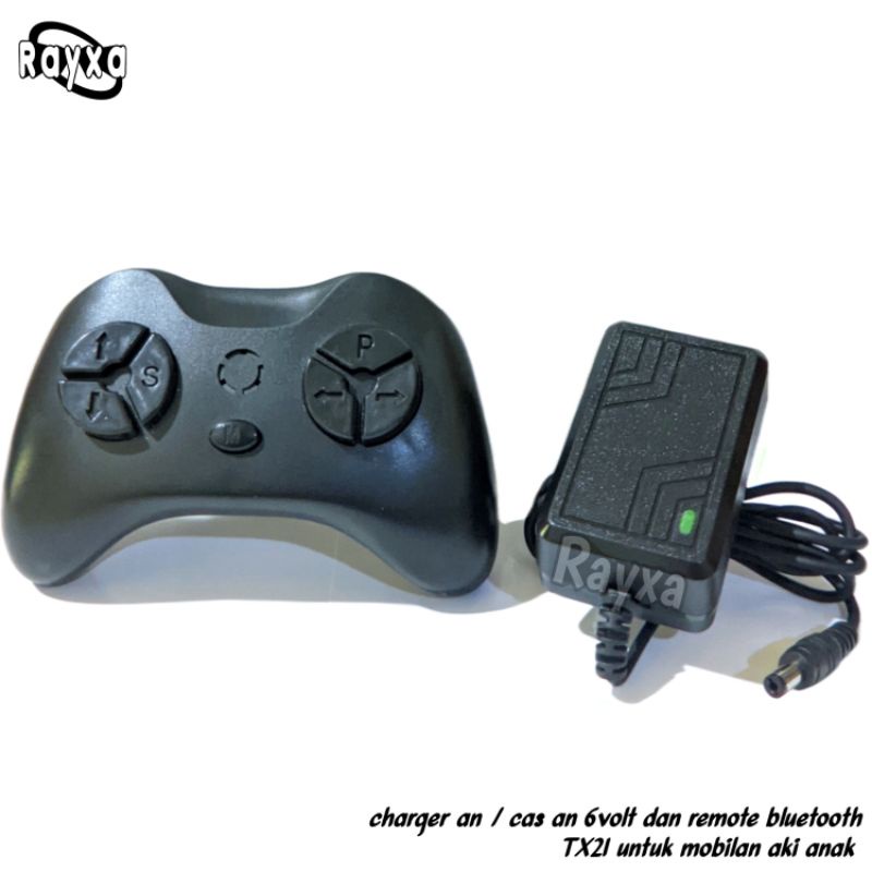 Jual remote bluetooth mobilan aki anak TX21 dan chargeran 6 volt dengan ...