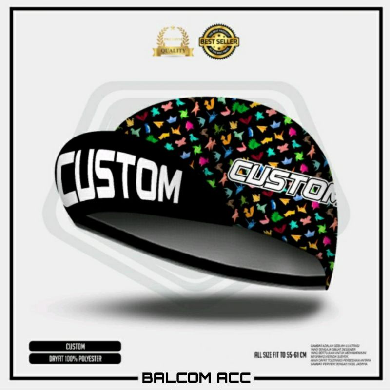 Jual TOPI SEPEDA CUSTOM | CYCLING CAP CUSTOM | BISA PAKAI DESAIN ...